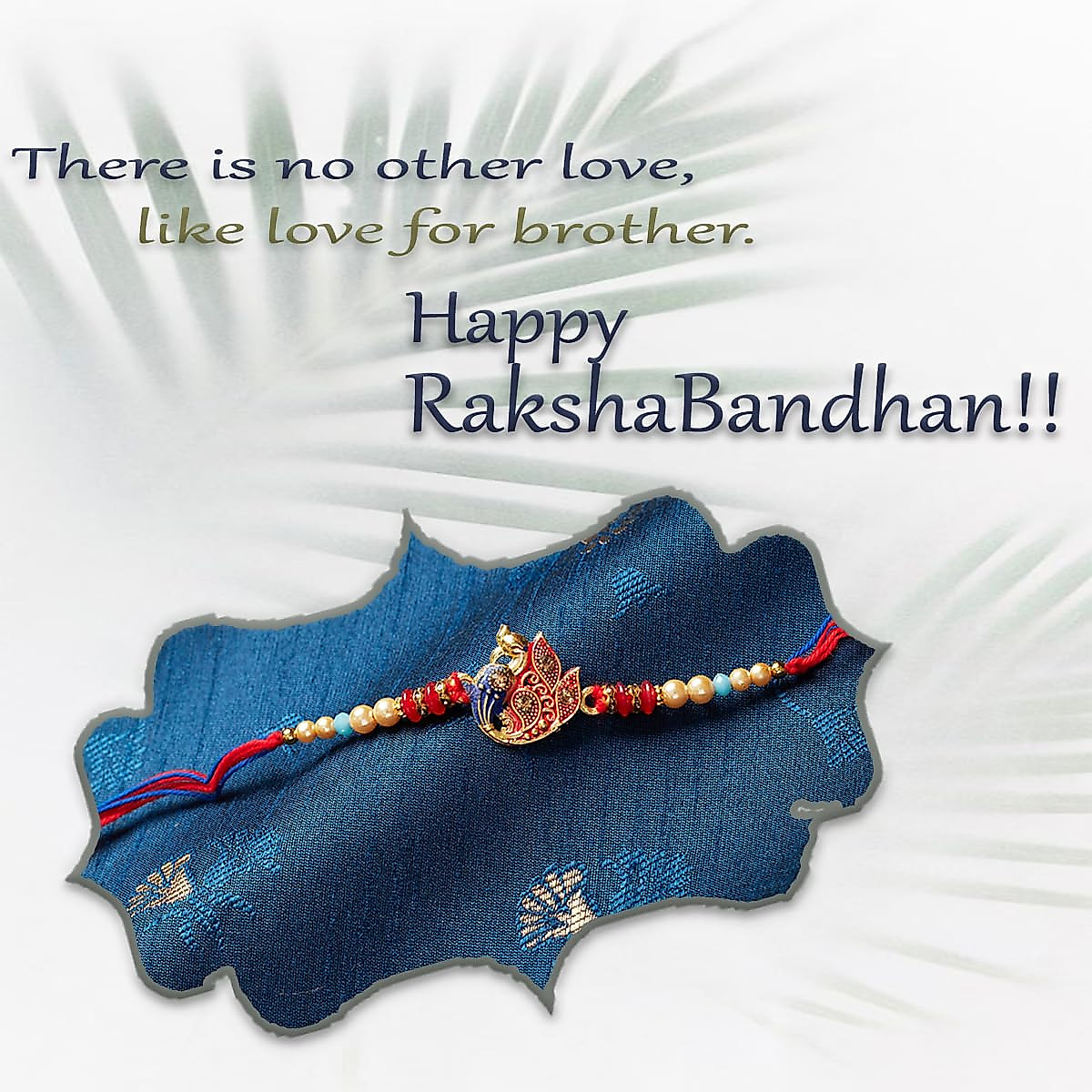 Auraecom Brotherhood Unraveled: Celebrate Raksha Bandhan with Our Charming Rakhis | Rakhi for Brother Bhaiya Bhabhi Traditional Handmade Quality Assorted Designer Rakhi, white diamond
