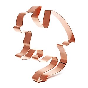 Dragon with Wings Cookie Cutter 4.5 X 4.75 - Handcrafted Copper Cookie Cutter by The Fussy Pup