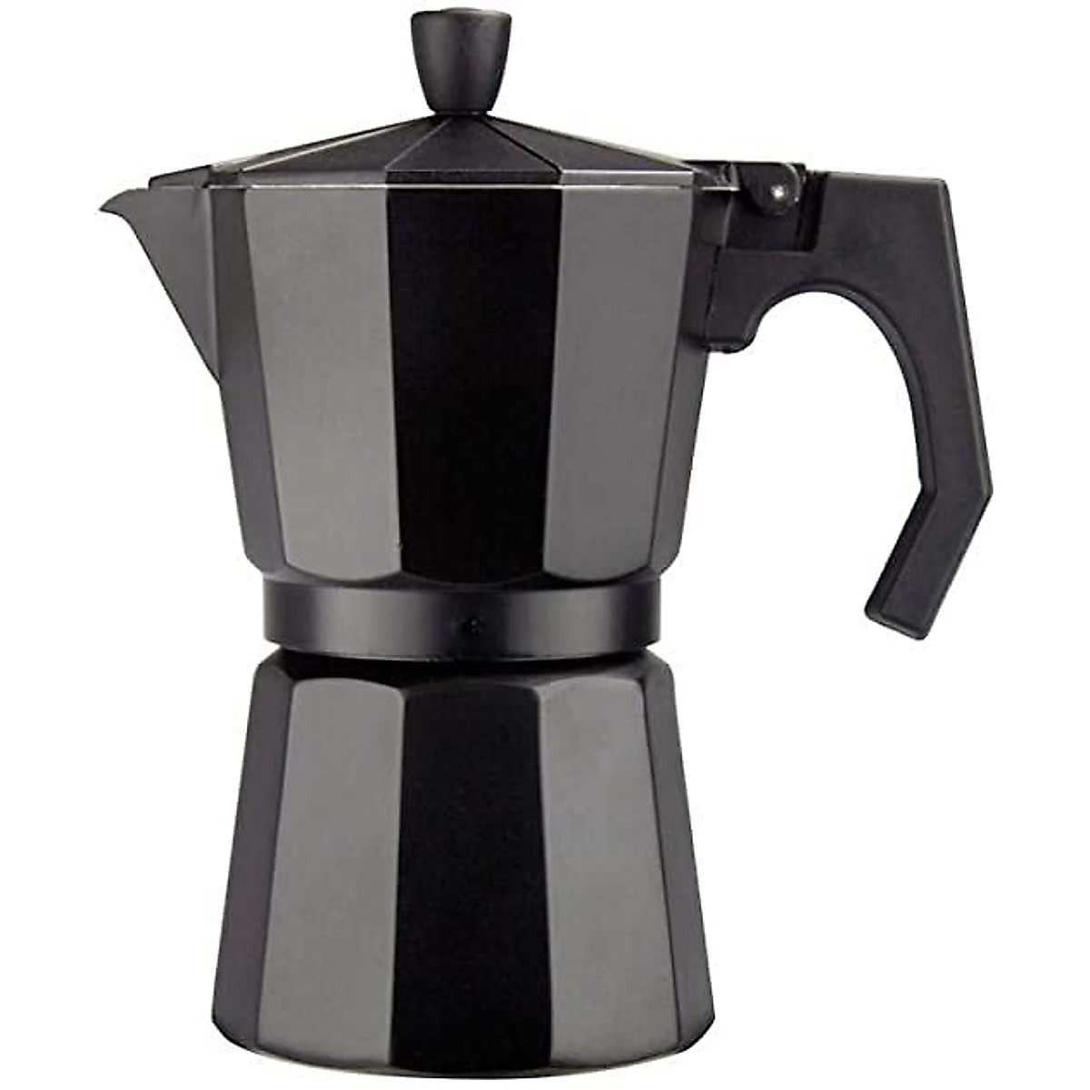 Cafe Boato Moka Pot 6 cup espresso, Black, Coffee Maker Stovetop, italian espresso