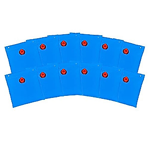 Poolzilla Heavy Duty Wall Bag for Swimming Pool Winter Covers, Thick 16 Gauge Vinyl Wall Bags 1'x1' - 12 Pack