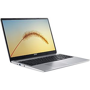 acer 15" IPS Anti-Glare Narrow Bezel Screen Chromebook, Intel Celeron N Processor Up to 2.76GHz, 4GB Memory, 64GB Storage, Numeric Keypad, Webcam, Bluetooth, Chrome OS, Pastel Silver (Renewed)