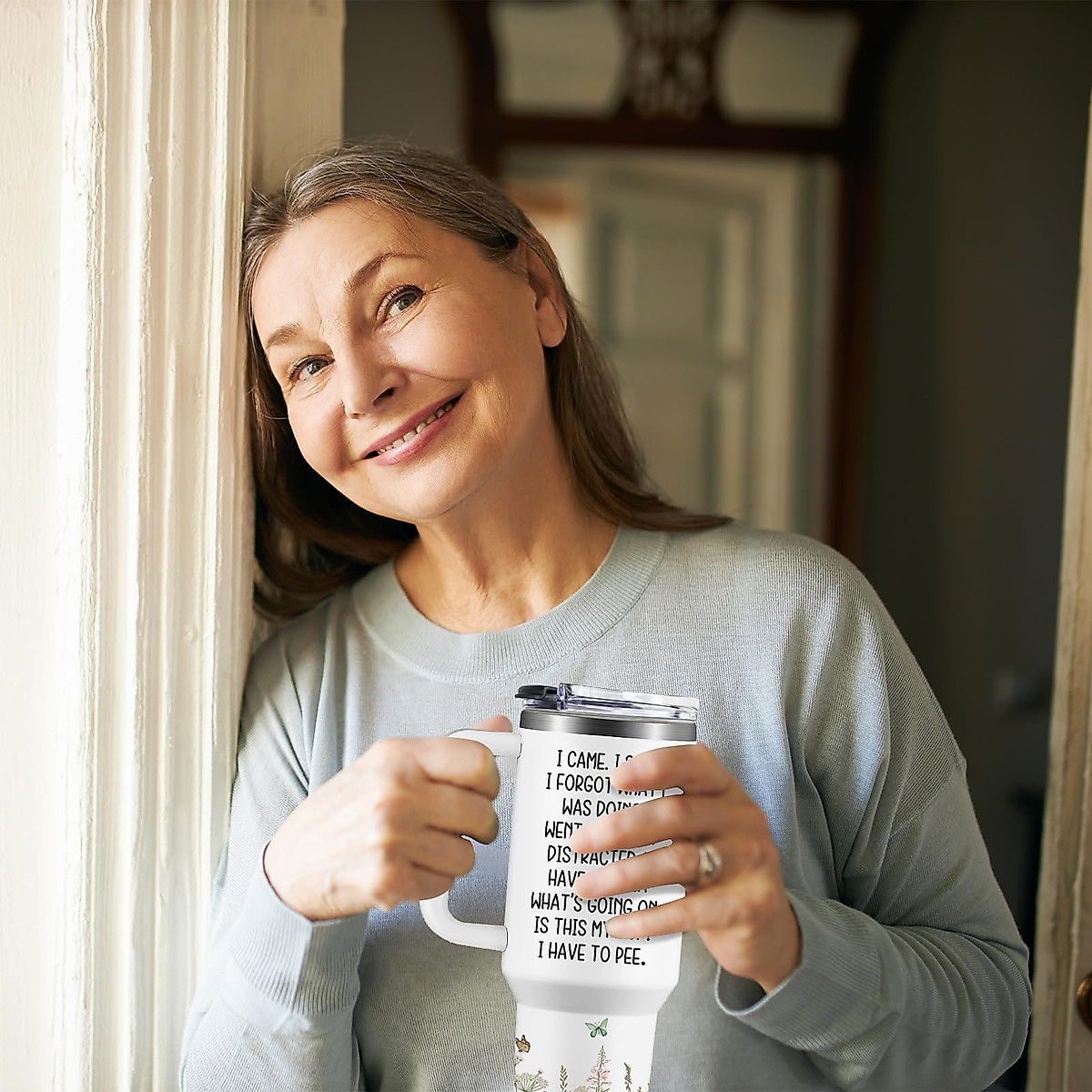 Funny Gifts for Senior Women, I Came I Saw I Forgot Tumbler 40 OZ, Old People Gifts, Birthday Retirement Christmas Gift for Older Woman, Insulated Tumblers for Seniors Citizen Wife Mom Aunt Grandma