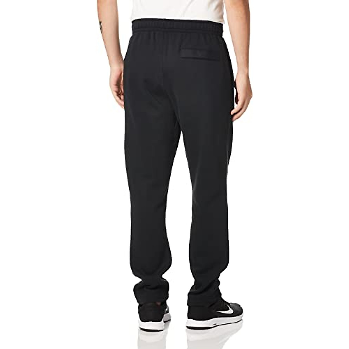 Nike Men's NSW Club Pant Open Hem, Black/Black/White, 4X-Large