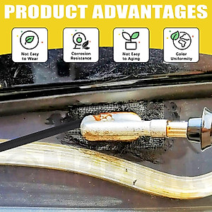 Mardatt 75Pcs 13" Plastic Welding Rods Assorted Set with Stainless Steel Mesh, 8 Types PP PU ABS PE TPO PA PC Plastic Welder Repair Rods Welding Strips for Auto Car Bumpers Kayak Repairs