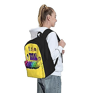 NALCKA Total Anime DramaRama Backpack with Large Capacity Laptop Backpack Business Daypack Adjustable Shoulder Strap Bookbag 16.5 inch