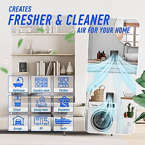 Moisture Absorber 40oz, Reusable Humidity Absorber Attracts Extra Moisture & Odor Eliminator, Portable Small Dehumidifier for Basement/Bathroom/Closet/Car, No Electricity Needed