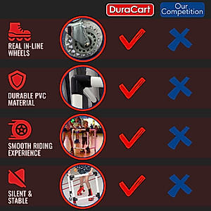 Original Skate Mate Trainer For Kids - USA-Made Durable PVC Roller Skate Trainer For Kids Under 4ft. Tall - Lightweight and Easy to Carry Skate Mate For Roller Skating (White and Black)