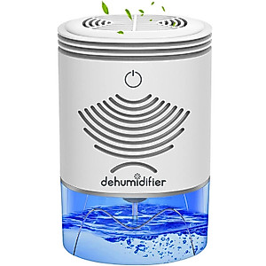 Dehumidifiers for Home 34 OZ Small Dehumidifiers for Room with Auto Shut Off, Mini Dehumidifiers for Bedroom Bathroom Closet Desktop Office RV