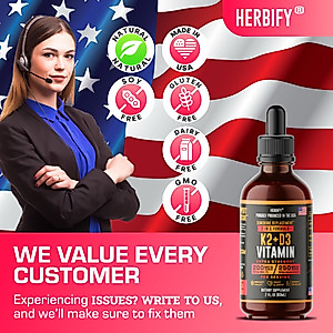 Vitamin D3 K2 Drops – Liquid Vitamins for Women, Men & Teen Vitamins - Bone Strength Supplements - D3 K2 Mt Vitamins for Immune Support & Heart Health - Vitamin D3 10000 Iu Liquid K2 Drops – 2 oz