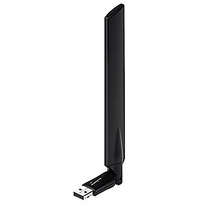 Edimax Wi-Fi 5 802.11ac AC600 High Gain Dual-Band (2.4GHz/5GHz) Adapter w/ Adjustable +4/6dBi Antenna, Wireless USB Adapter, Win 11 Plug-n-Play, Mac OS 10.15, Linux, USB Cradle, EW-7811UAC