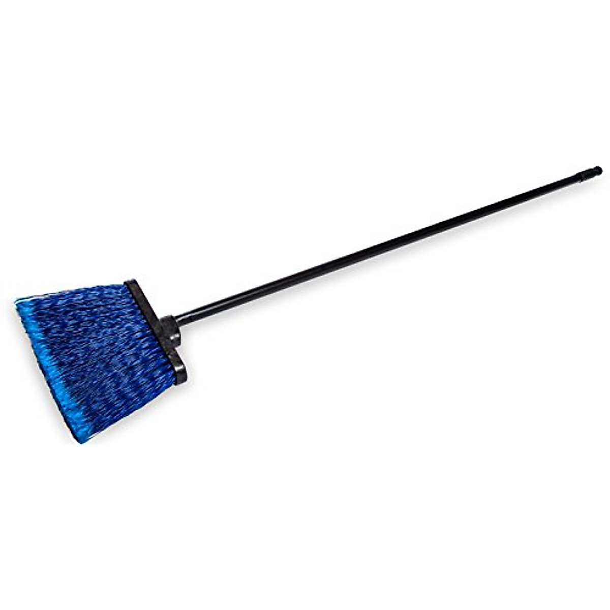 SPARTA FoodService Products 3688314 Commercial Flagged Synthetic Warehouse Broom with Metal Threaded Handle, 56" Overall Length, Blue