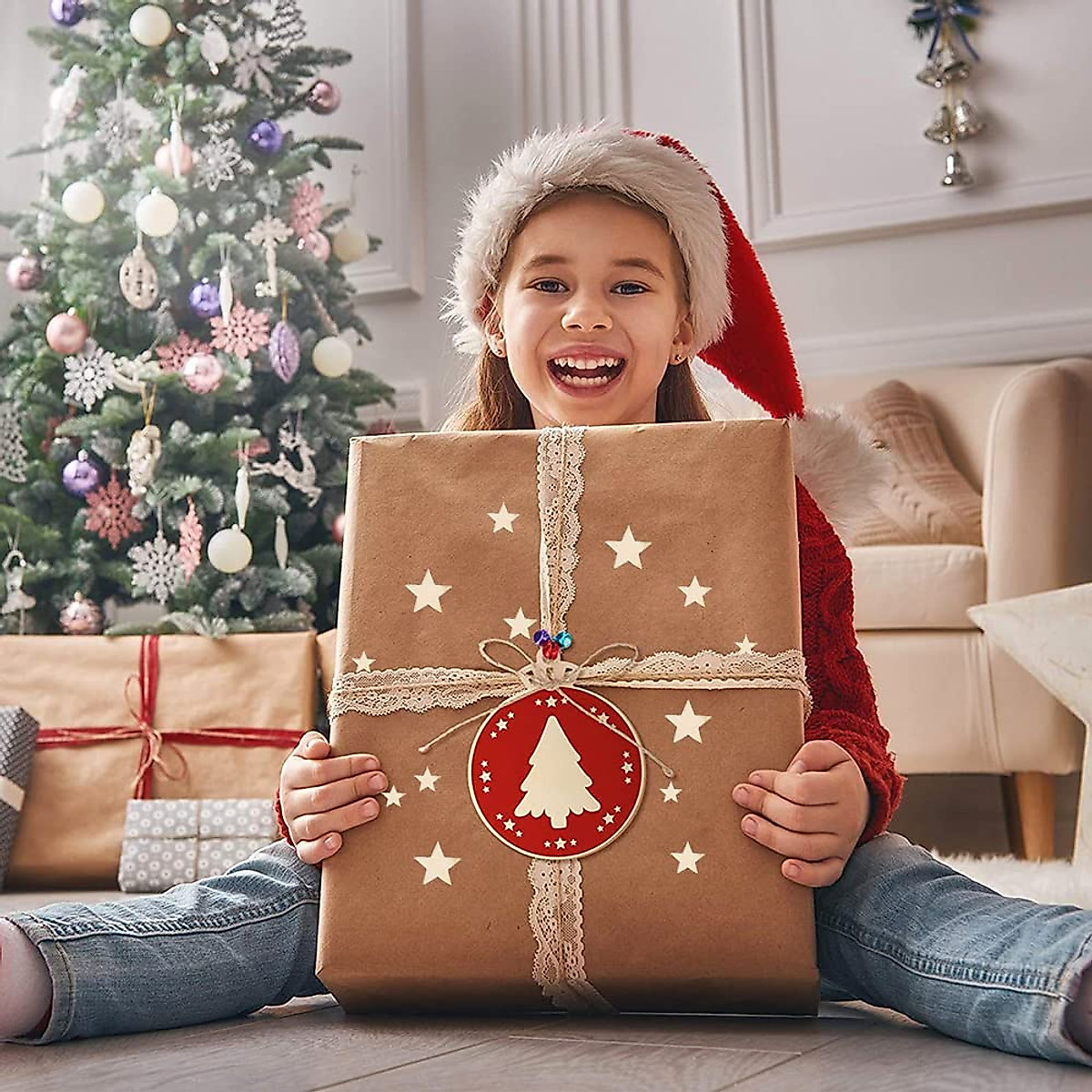 100 pcs Wooden Stars Slices Mixed Suit Star Shapewooden Cutouts Ornaments Wedding Party DIY Crafts Table Scatter Christmas Gift Decoration