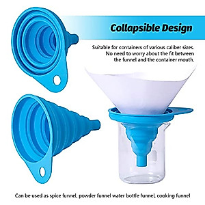3D Printer Resin Filter Disposable – with Cone Silicone Resin Funnel(Large), Paint Strainer or Resin Strainer kit for uncured Resin Recycling (101)