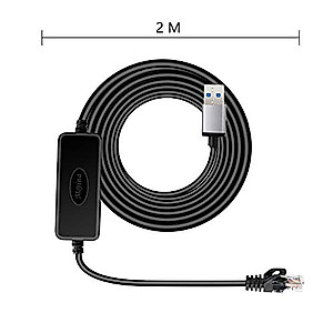 Moyina USB3.0 to RJ45 Gigabit Ethernet Network Cable for Switch, Router, Gateway, Modem with MacBook,Windows, Chromebook,Surface Pro, Linux