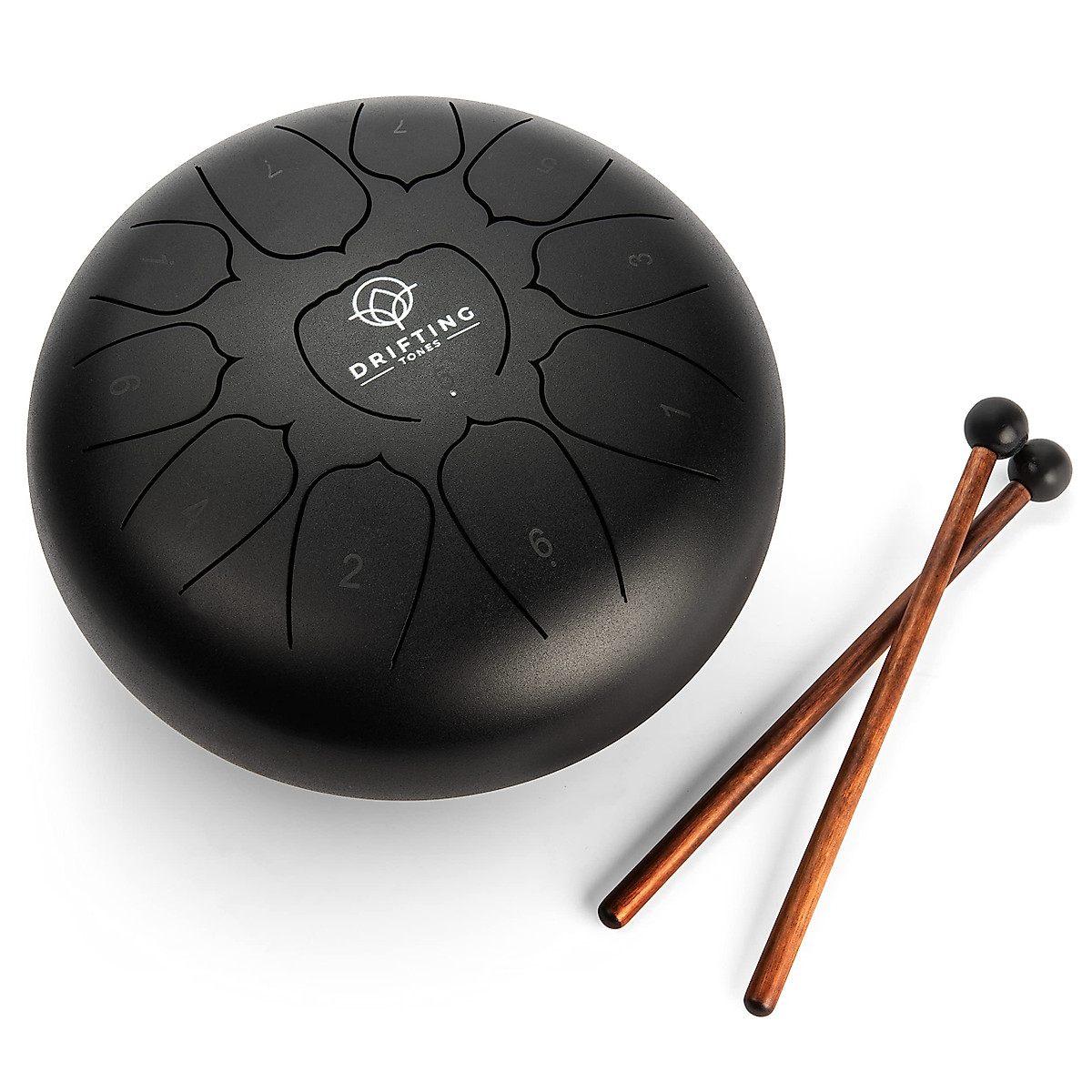 Steel Tongue Drum - Meditation And Sound Healing Drum - High Carbon Alloy Easy To Learn For Kids And Adults, With Gift Box, Padded Travel Bag, Rubber Mallets And Music Book