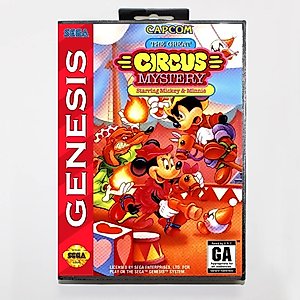 DeVoNe Great Circus Mystery Starring Mickey & Minnie Game Cartridge 16 Bit MD Game Card With Retail Box For Sega Mega Drive For Genesis (Black)
