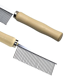 Wooden Handle Grooming Comb for Dogs Cats Pet