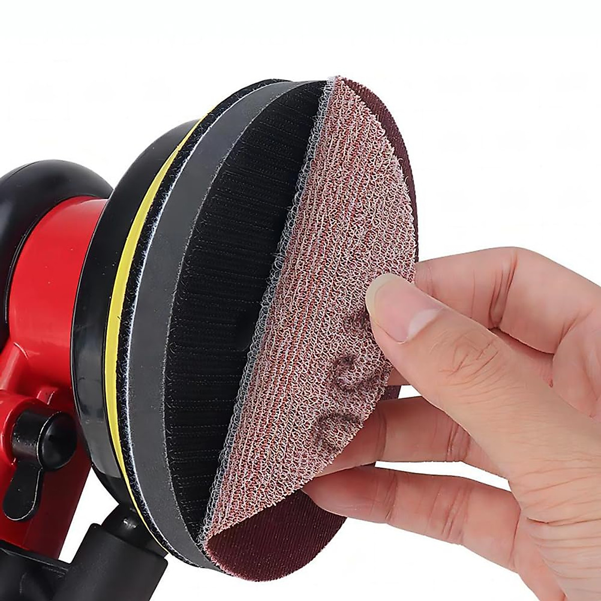 140 Pcs 5 Inch Wet Dry Sanding Discs Hook and Loop 8 Holes Sandpaper 400/600/800/1000/1500/2000/3000 Assortment Grits with Interface Pad for Orbital Sander Automotive Wood Plastic Metal Polishing