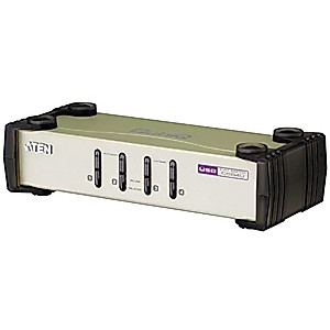 ATEN CS84U 4-Port PS/2-USB KVM VGA Switch - Control up to 4 VGA Computers for Windows, Linux, Mac, and Sun