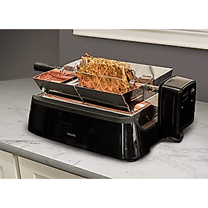 Philips Kitchen Appliances Philips HD6971/00 Smoke-Less Grill Rotisserie Attachment, Stainless Steel
