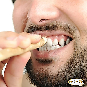 bonballoon 100 Pcs Al Falah Siwak Meswak Miswak Miswak Arak Peelu Al Falah Chewing Stick with Natural Flavor Herbal Toothbrush Vacuum Sealed Breath Freshener (100 Tooth Sticks)