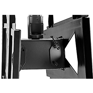 Displays 2go Dual Sided Ceiling TV Mount for 37" to 70" Flat Screen Monitors, Height Adjustable, Steel (Black)