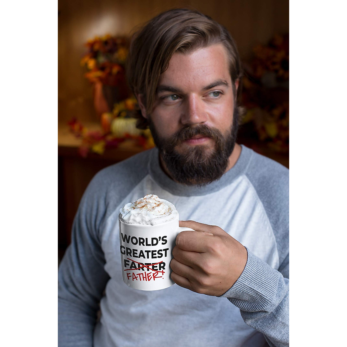 World's Greatest Farter Funny Fathers Day Coffee Mug | Best Farter Ever Coffee Cup - Funny Fathers Day Mugs from Son Daughter Kids | Cool Christmas Presents Fun Birthday Gag Gifts (WGF White)