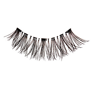 KISS Magnetic Lash 02, Synthetic False Eyelashes with Magnets Under and Over Your Upper Lashes, No Glue Needed, Lightweight, Reusable, Contact Lens Friendly, Cruelty Free, with Lash Applicator, 1 Pair