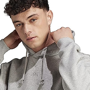 adidas mens All Szn Fleece Hoodie Medium Grey Heather (2023),Medium