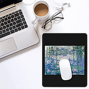 Lilies Claude Monet Water Game Office Overlock Rubber Non-Slip Mouse Pad