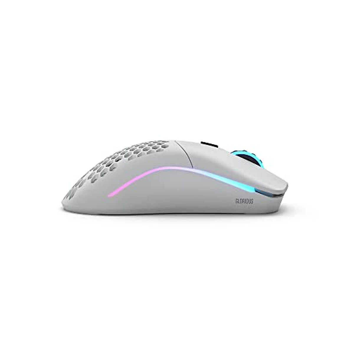 Glorious Gaming - Model O Wireless Gaming Mouse - RGB Mouse with Lights 69 g Superlight Mouse Honeycomb Mouse (Matte White Mouse)