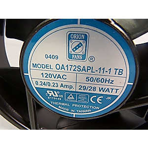 Orion OA172SAPL-11-1TB Fan 120VAC 50/60Hz 0.24/0.23Amp 29/28W