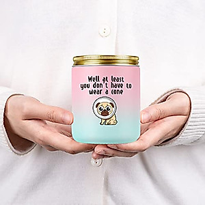 Miracu Scented Candles - Funny Get Well Soon Gifts for Women, Men - Post Surgery Recovery, After Surgery Gifts for English Bulldog Lover, Friends, Him, Her - Cute Comfort Gifts for Patients, Dog Mom