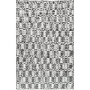 Rugs America Emerson Natural Fiber Rug, 5' x 8', Silver