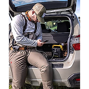 ROCKSOLAR Portable Power Station 100W Adventurer Plus RS328L - 133Wh Backup Lithium Battery, Solar Generator Power Supply with AC/USB/12V DC Outlets for Camping, RV, Home, Outdoor, Emergency