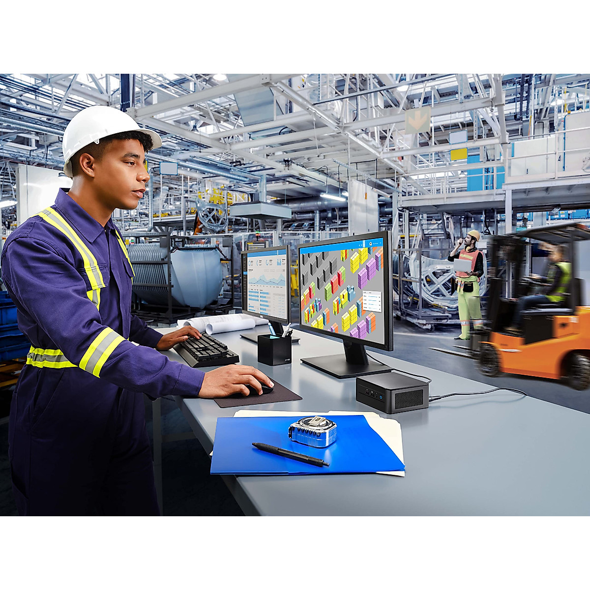 Intel NUC 12 NUC12WSHi7 Wall Street Canyon Mini Computer,12th Gen Intel Core i7-1260P,12 Processor Cores (4P+8E), 16 Threads, Intel Iris Xe Graphics,Windows11 Pro(Tall,16G RAM+512G SSD)