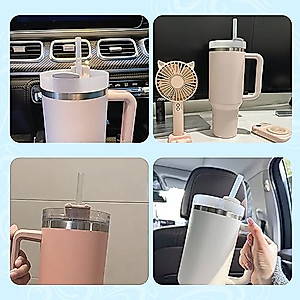 Replacement Straw Compatible with Stanley Quencher H2.0 40&30 oz Cup Tumbler with Handle, 6 Pack Reusable Straws for Stanley Quencher Tumbler,Plastic Straw with cleanning brush for Stanley Accessories
