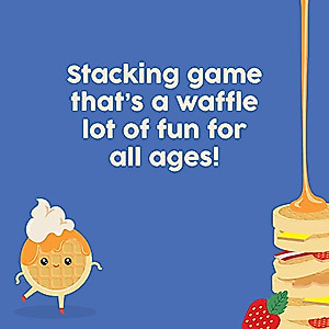 Ridley's Games: Waffle Topple | Fun Food Balancing Game for All Ages | Game for 2+ Players with 15 Minute Playtime for Ages 6+ | Don't let The Stack Fall Over!