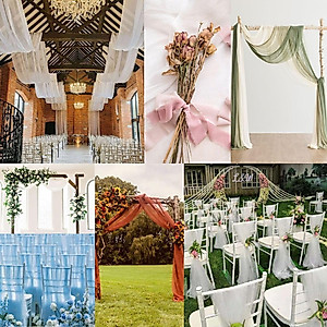 F as in Fabric | Chiffon Fabric | 4 Yards | 60" Wide | Wedding Decoration, DIY Decoration, Sheer, Drapery (Black, 4 Yards)