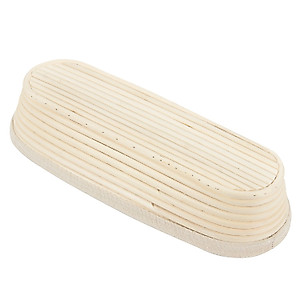 ANPHSIN 13" Oval Banneton Bread Proofing Basket Round Brotform Dough Rising with Liner