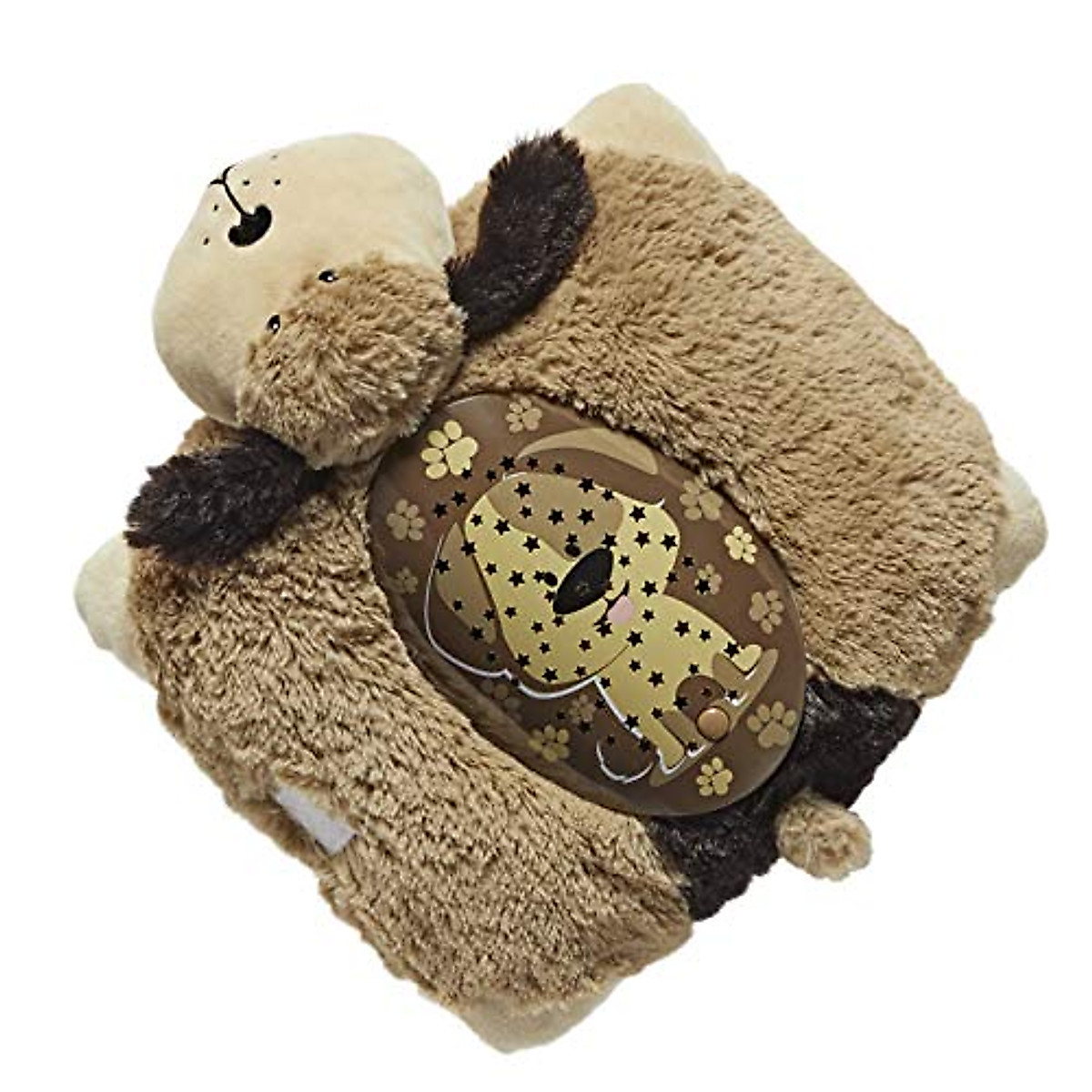Pillow Pets Signature Snuggly Puppy Sleeptime Lite, 1 Count (Pack of 1), Brown