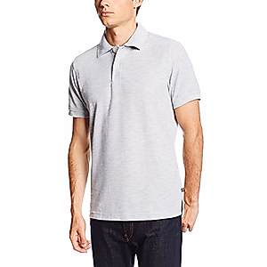 Lee mens Classic Polo Shirt, Heather Grey, Medium US