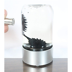 Spike Ferrofluid in a Bottle Magnetic Liquid Sculpture Educational Display Executive Desk Toy