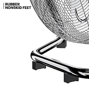 mollie 22 Inch 3572 CFM High Velocity Floor Fan with 3 Speed Heavy Duty Metal Adjustable Tilt Portable Quiet Air Circulator for Home Bedroom Garage Commercial Use