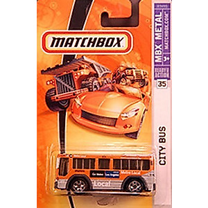 Matchbox City Bus Metro Los Angeles Orange #35 MBX Metal 1:64 Scale