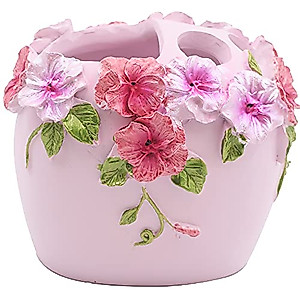 LUANT Vintage Pink Bathroom Accessories, 5Piece Bathroom Accessories Set, Bathroom Set Features, Soap Dispenser, Toothbrush Holder, Tumbler & Soap Dish - Bath Gift Set