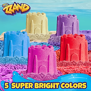 Creative Kids Hydro Zzand Play Sand Art Kit – 10 Individual Colored Castle Molded Bulk Pack – Satisfying Sensory Art – Therapeutic Sand Party Favor Birthday Gift for Boys & Girls 3+