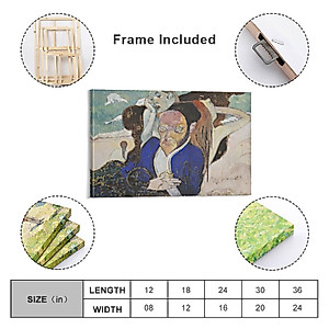shefei Paul Gauguin Nirvana Portrait of Meyer De Haan Poster Decorative Painting Canvas Wall Art Living Room Posters Bedroom Painting 16x24inch(40x60cm)