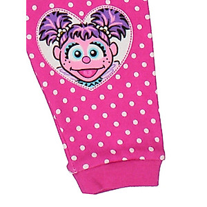 Sesame Street Elmo and Abby Cadabby Toddler Girls Cotton Pajamas Set (2T, Elmo Abby Pink)