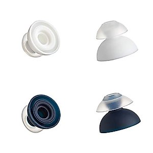SpinFit CP220 – Patented Silicone Eartips for Replacement (2 Pairs) (4.4 mm Nozzle Dia.)